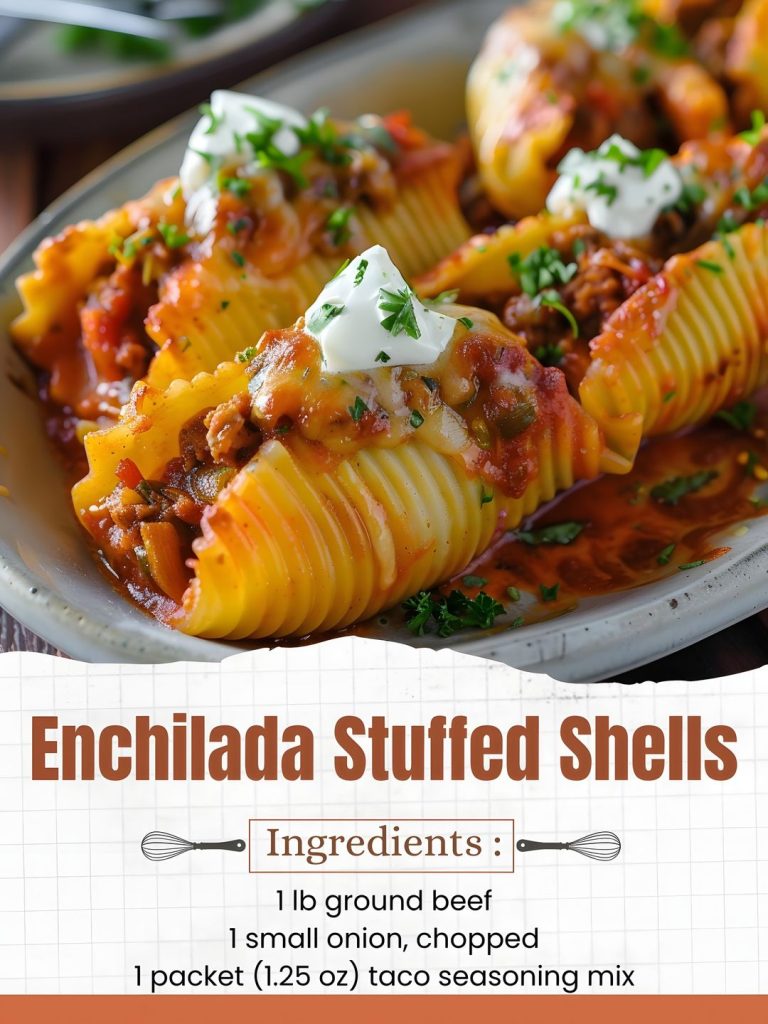 Enchilada Stuffed Shells – Recipes vibratees