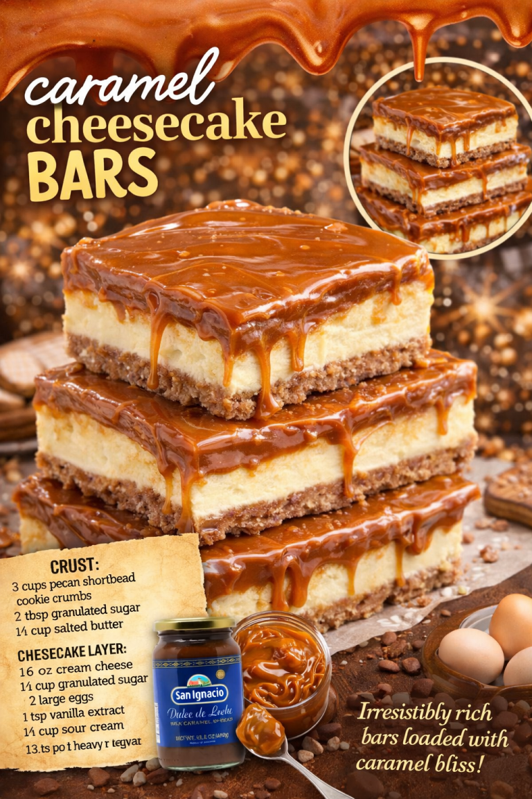 Caramel Cheesecake Bars – Recipes vibratees